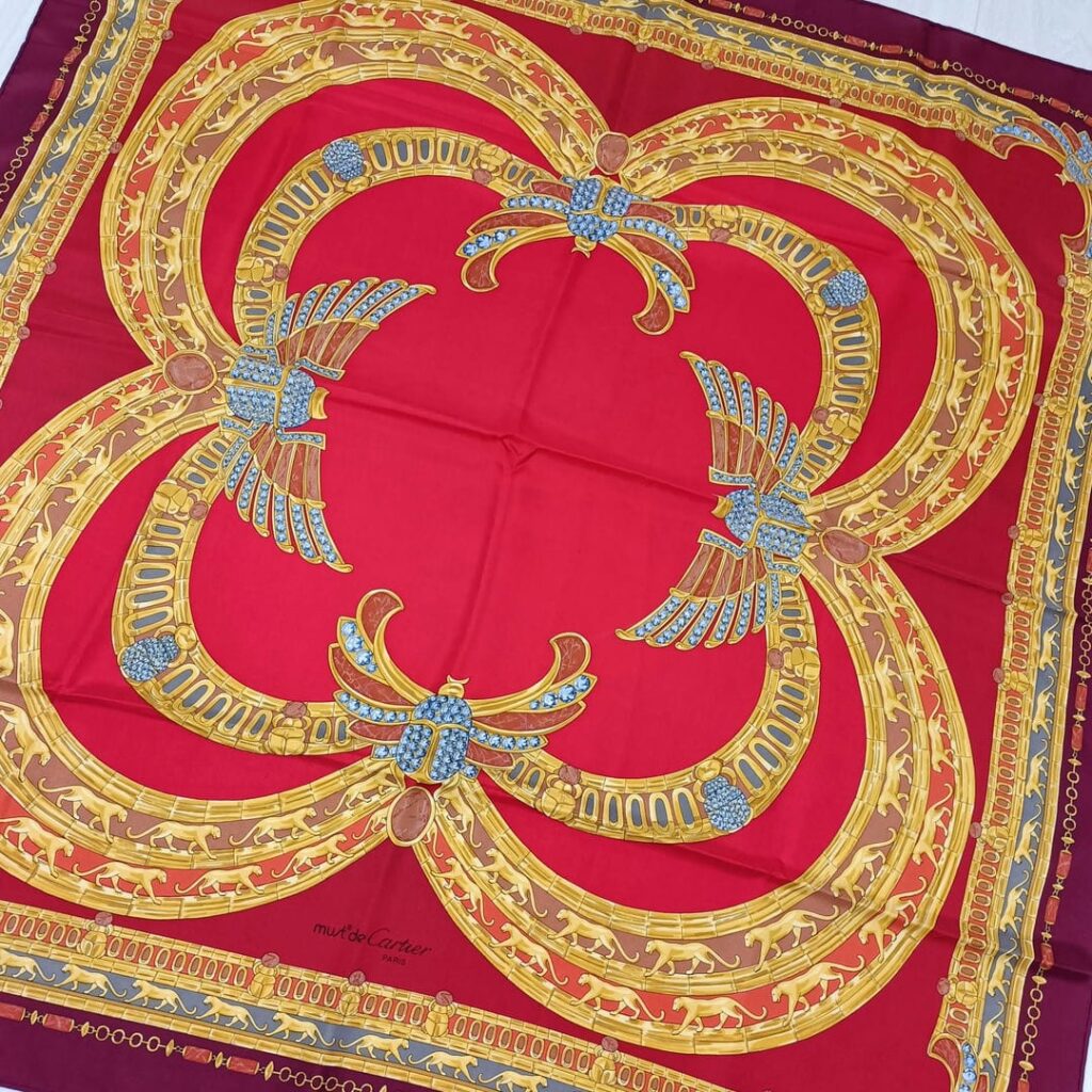Foulard Cartier in seta - Pomella Vintage shop online